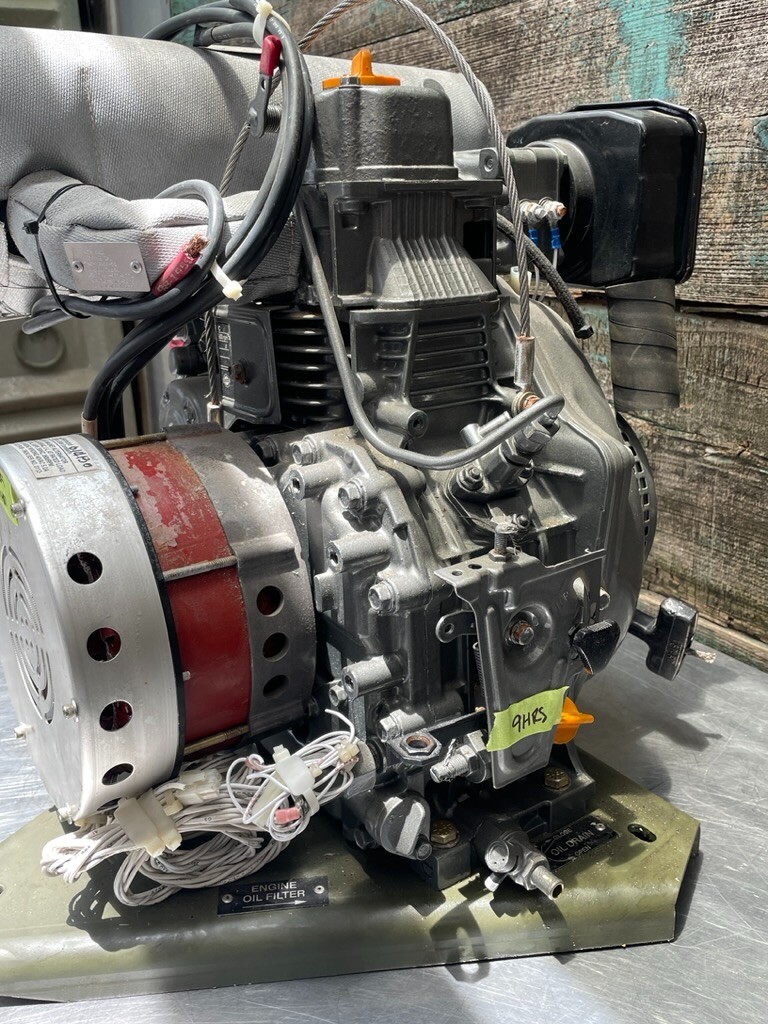 9HR YANMAR L70AE, L70 ENGINE 4.9kw w/ Starter, Muffler, Generator MEP ...