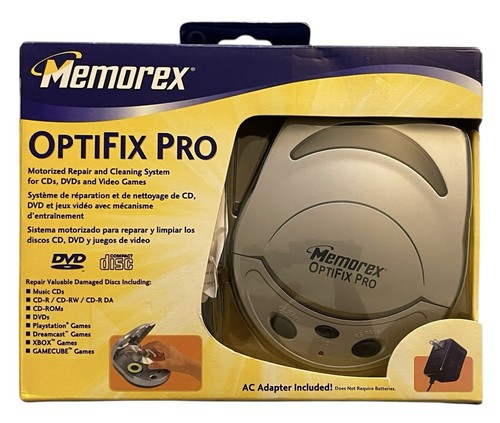 Memorex OptiFix Pro Clean Repair Kit Videogames, CDs, & DVDs Cleaning ...