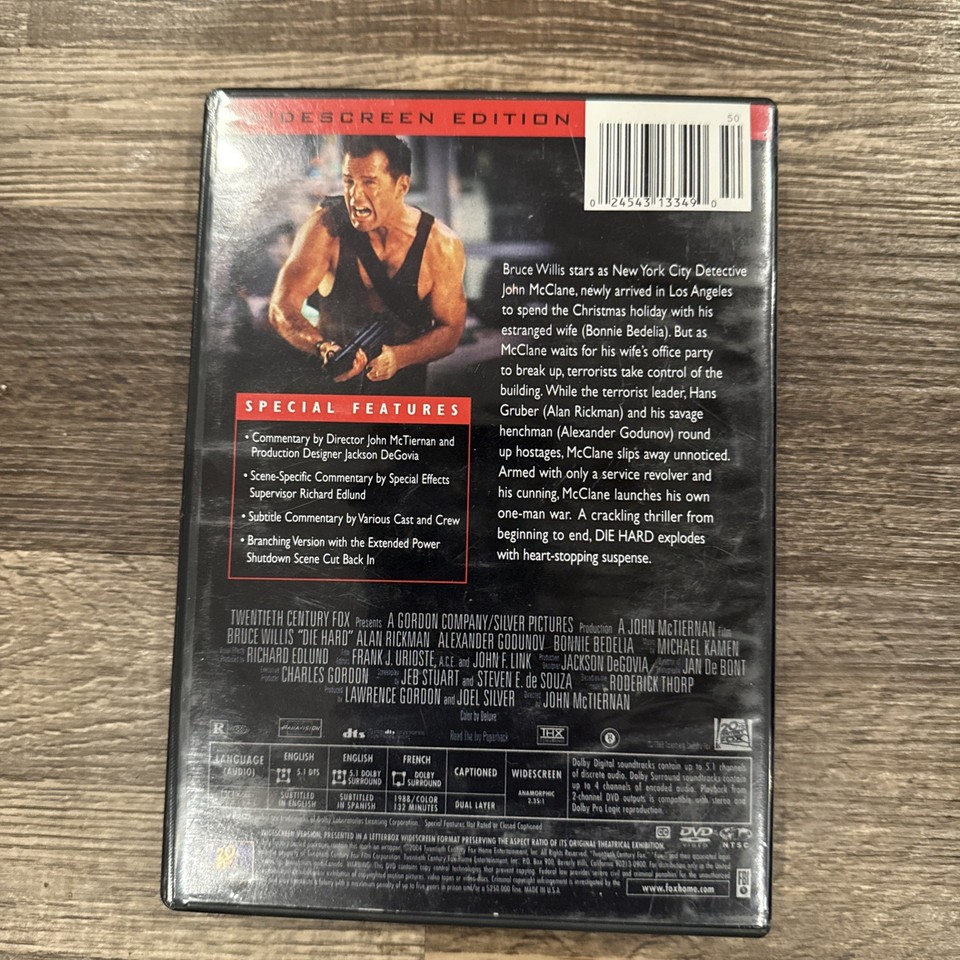 Die Hard (Widescreen Edition), Very Good DVD, Bruce Willis,Alan Rickman ...
