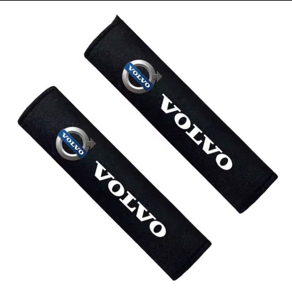 2pcs car seat belt pad safety strap shoulder cover PROTECTION for VOLVO ...