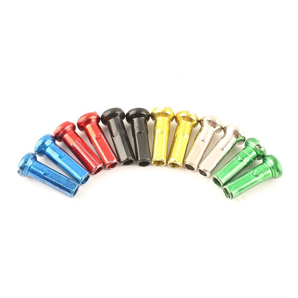 Premium 50pcs Set of Multicolor Copper Spoke Nipples for Bike Bicycle ...