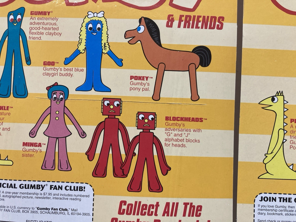 Vintage Adventure of Gumby & Pokey Action Figures Super Flex Bendable ...