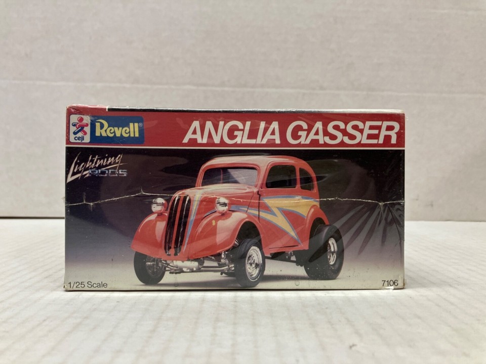 VINTAGE REVELL 1/25 SCALE ANGLIA GASSER FACTORY SEALED MODEL KIT | eBay