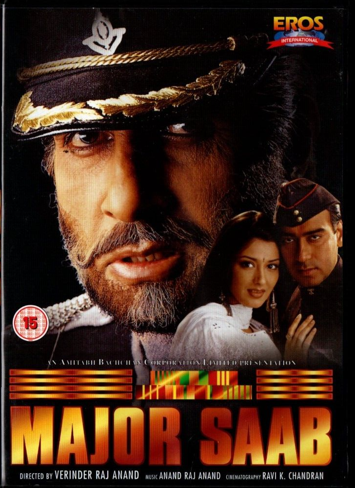 MAJOR SAAB - EROS BOLLYWOOD DVD - Amitabh Bachchan , Ajay Devgan ...