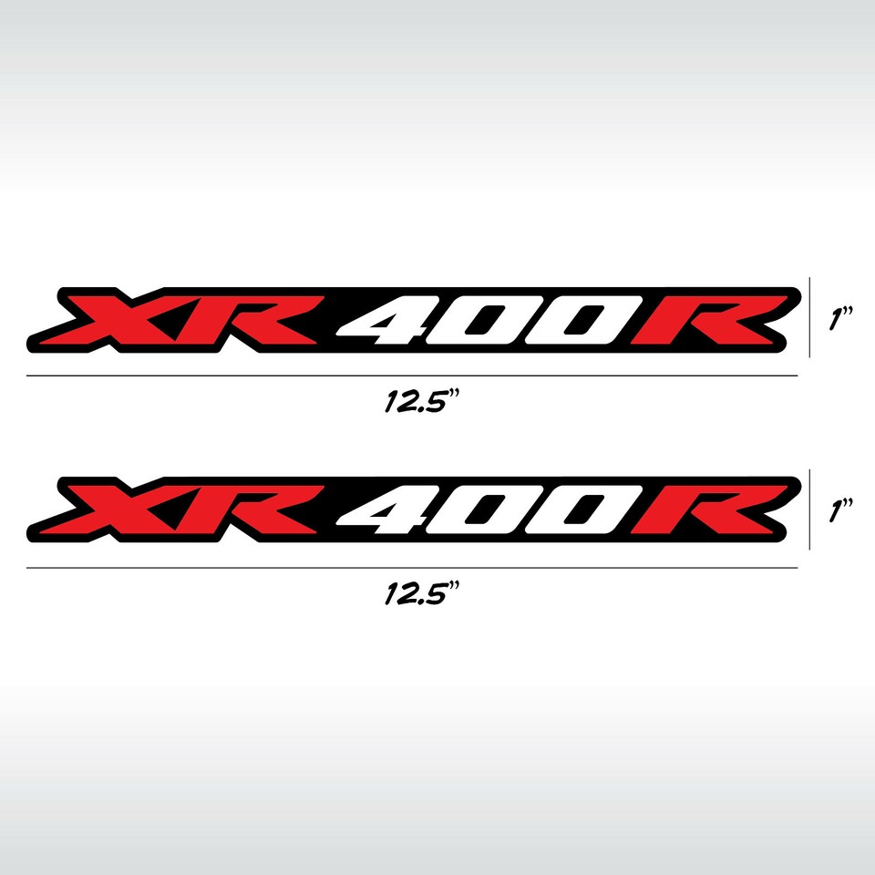 XR400R Swingarm decals stickers Red Honda XR 400R | eBay