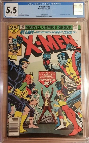 1976 X-Men 100 CGC 5.5 100th Issue New vs Old Cover RARE | eBay