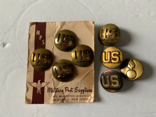 Vintage Military Brass US Army Artillery Collar Lapel Buttons Pins lot ...
