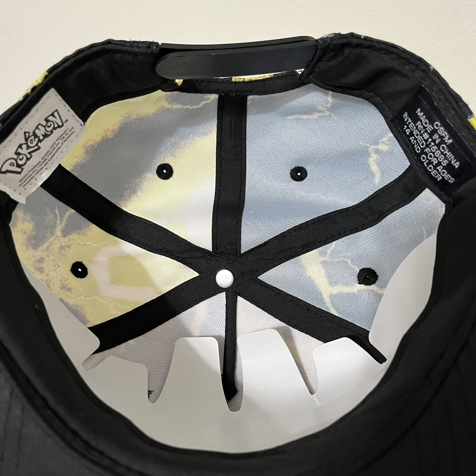 Bioworld Pokemon Pikachu Adjustable Snapback Hat Yell… - Gem