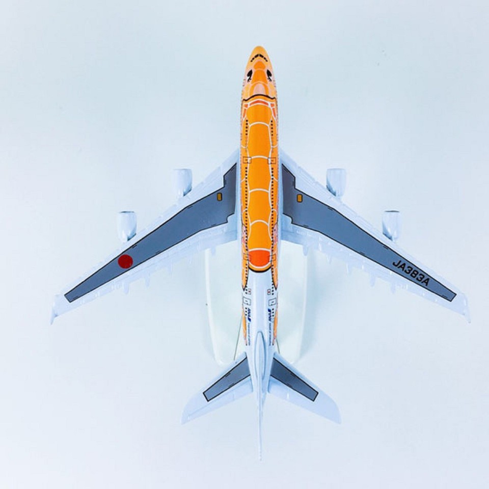 1:500 Scale Orange ANA Sea Turtle Painting A380 Alloy Plane Model ...