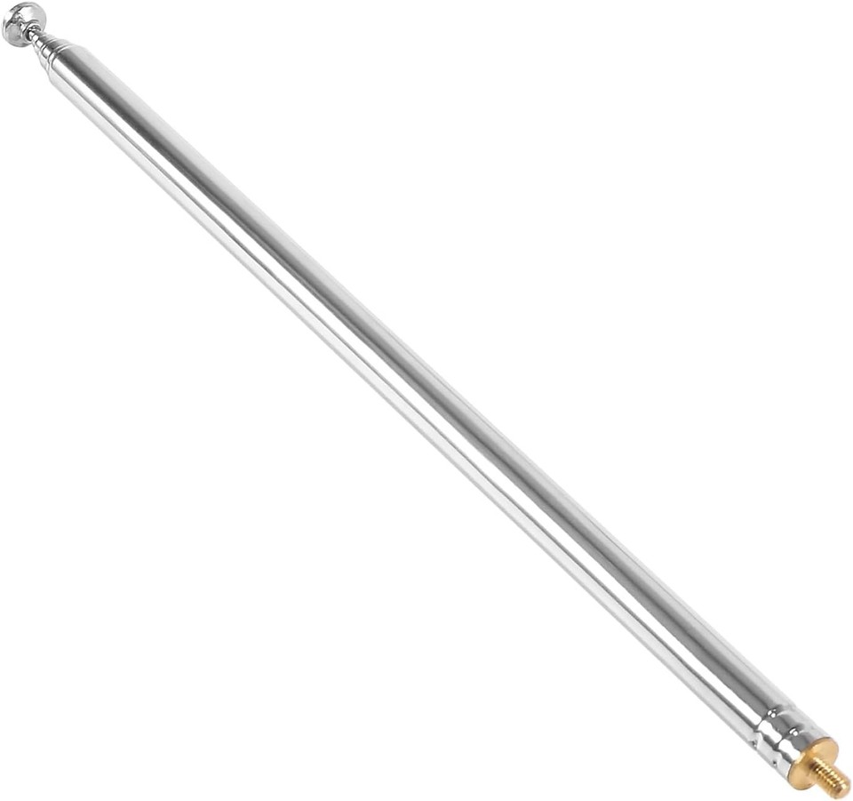 5pcs Telescopic Antenna M3 Male Thread 7 Sections AM FM Radio Silver | eBay