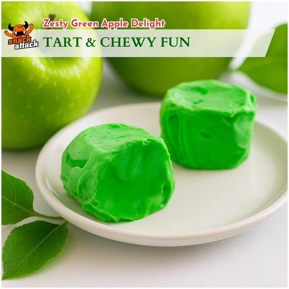 GREEN APPLE Salt Water Taffy Candy - TAFFY TOWN - 4lb BAG - BEST PRICE ...