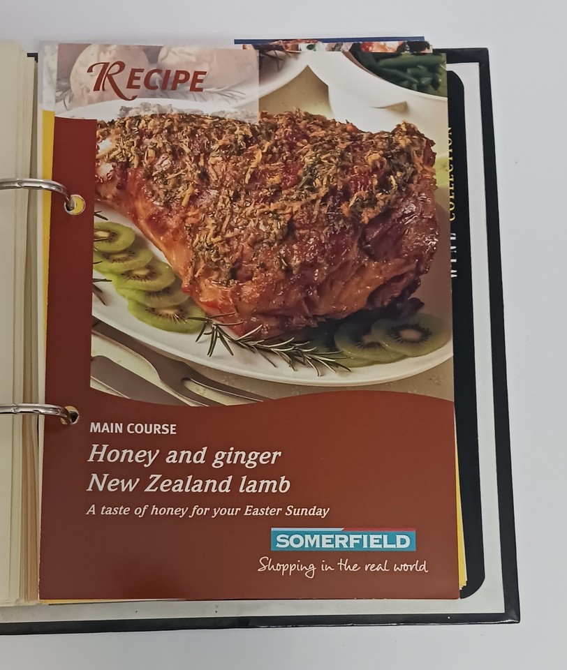 Somerfield Ross Burden's Recipe And Wine Collection Binder And 80 ...