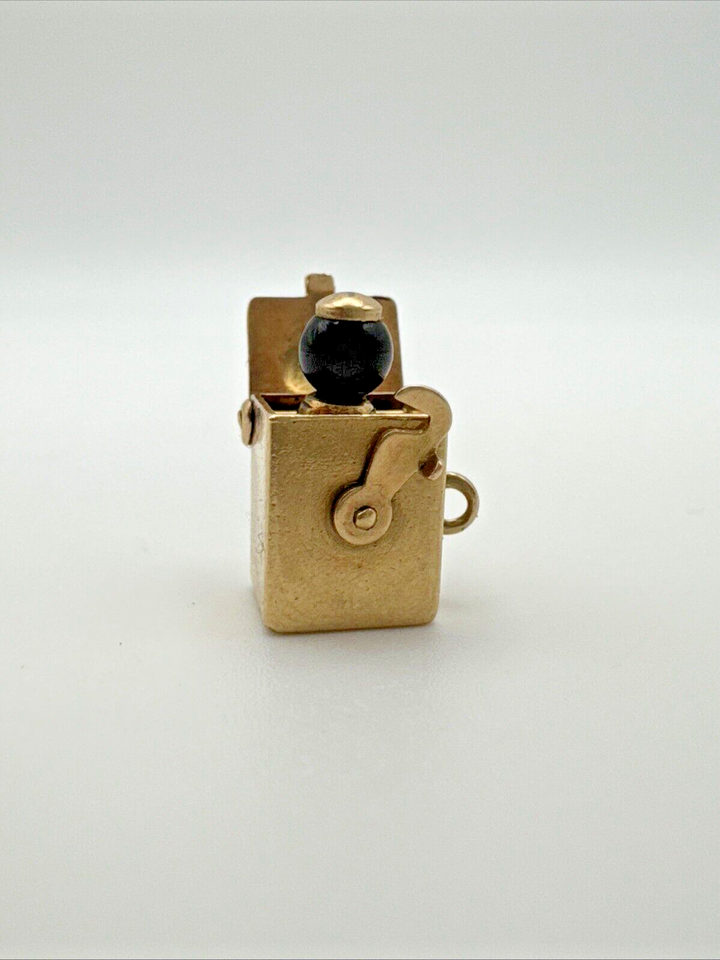 Unique 10k Yellow Gold Jack in The Box, 3/8"x1/4" Charm, 2.3g | eBay