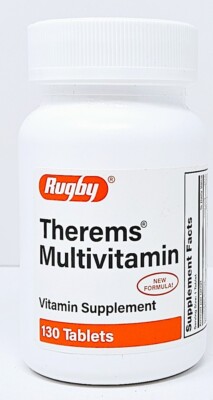 Rugby Therems Multivitamin - 130 Tablets - Expiration Date 08-2025 | eBay