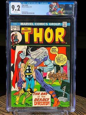 THOR #209 CGC 9.2 March 1973 1st App Demon Druid Ultimas Kree Eternal ...