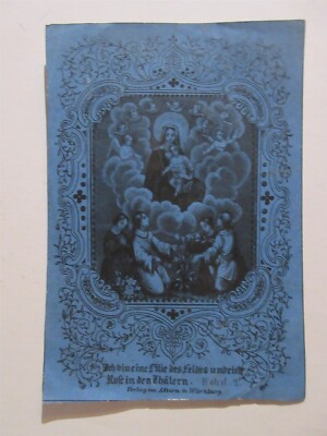 Vintage Antique German Prayer Card Maria | eBay