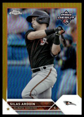 2023 Topps Pro Debut Chrome Gold Refractor Silas Ardoin 04/50 Delmarva ...