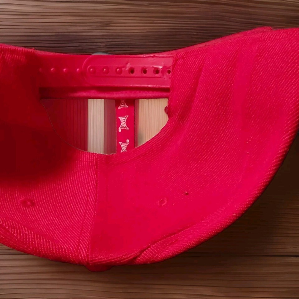 TAPOUT Logo Hat Embroidered Snapback Red Black Adjustable Wrestling ...