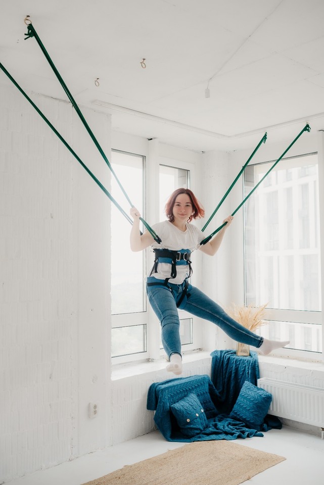 Indoor Bungee Jumping.Home Bungee Playground Set. Summer Camp Outdoor ...