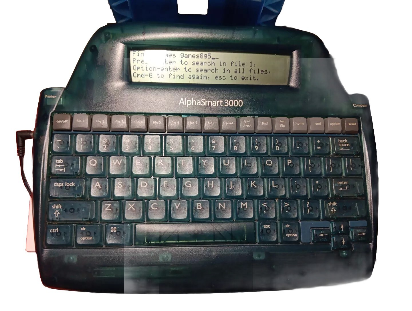 AlphaSmart 3000 Portable Keyboard Word Processor Tested | eBay