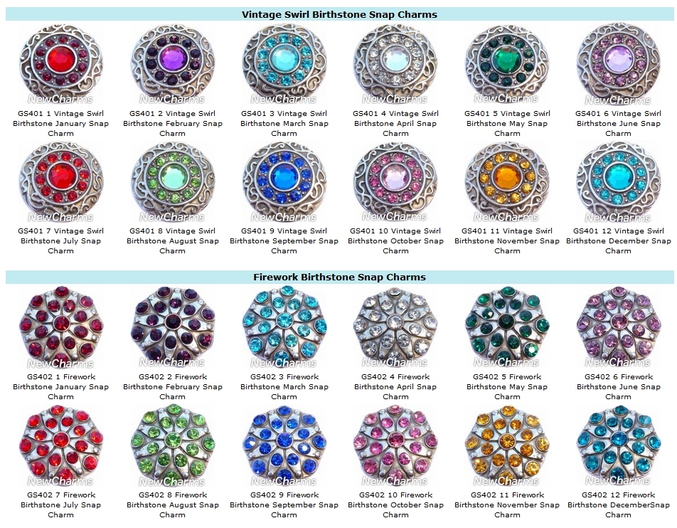 Snap Charm Jewelry - Your Selection of Snaps - Over 200 designs ...
