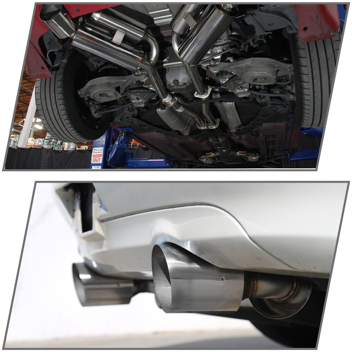 Catback Exhaust Fits 2003-2007 Infiniti G35 2Dr Coupe Dual 4.5" Muffler ...