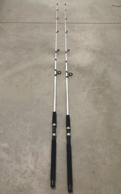 2 Shakespeare Tiger Spinning Rods 7’ Fresh/Saltwater Catfish Med U (V)F ...