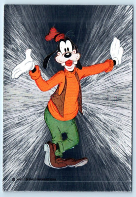 Disney Character Goofy silver foil metallic 4x6 Postcard | eBay