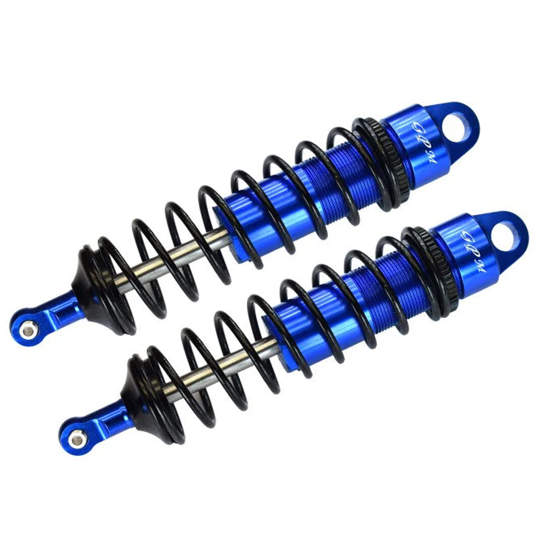 GPM Alum 6061-T6 Front Adjustable Spring Dampers 128mm Blue w/6mm Shaft ...