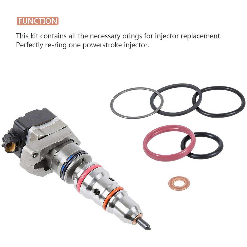 0R9348 Fuel Injector O-Ring Seal Kit for 1998-2002 Caterpillar 3126 B E ...