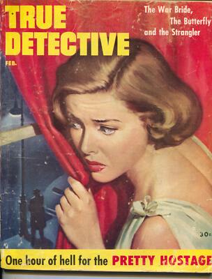 MAG: True Detective-2/1953-Ozni Brown Cover-Crime Pulp-One Hour Of Hell ...