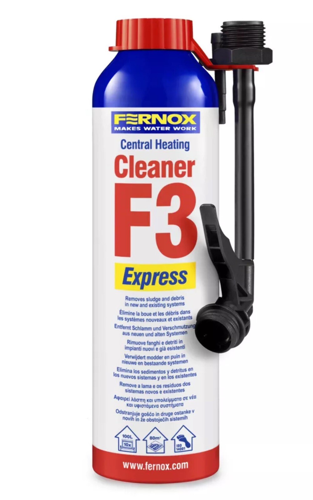 Fernox F3 Central Heating Cleaner Express 280ml 62388 for sale online ...