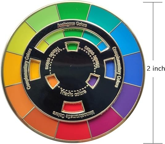 Creative Color Wheel Enamel Pin, the Spinning Wheel Moves Nicely，Color ...