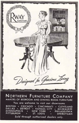 1946 Rway Furniture: Dining Room Vintage Print Ad | eBay