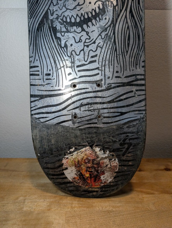 CREATURE x Sketchy Tank Ryan Reyes Silver Foil Skateboard Deck rare | eBay
