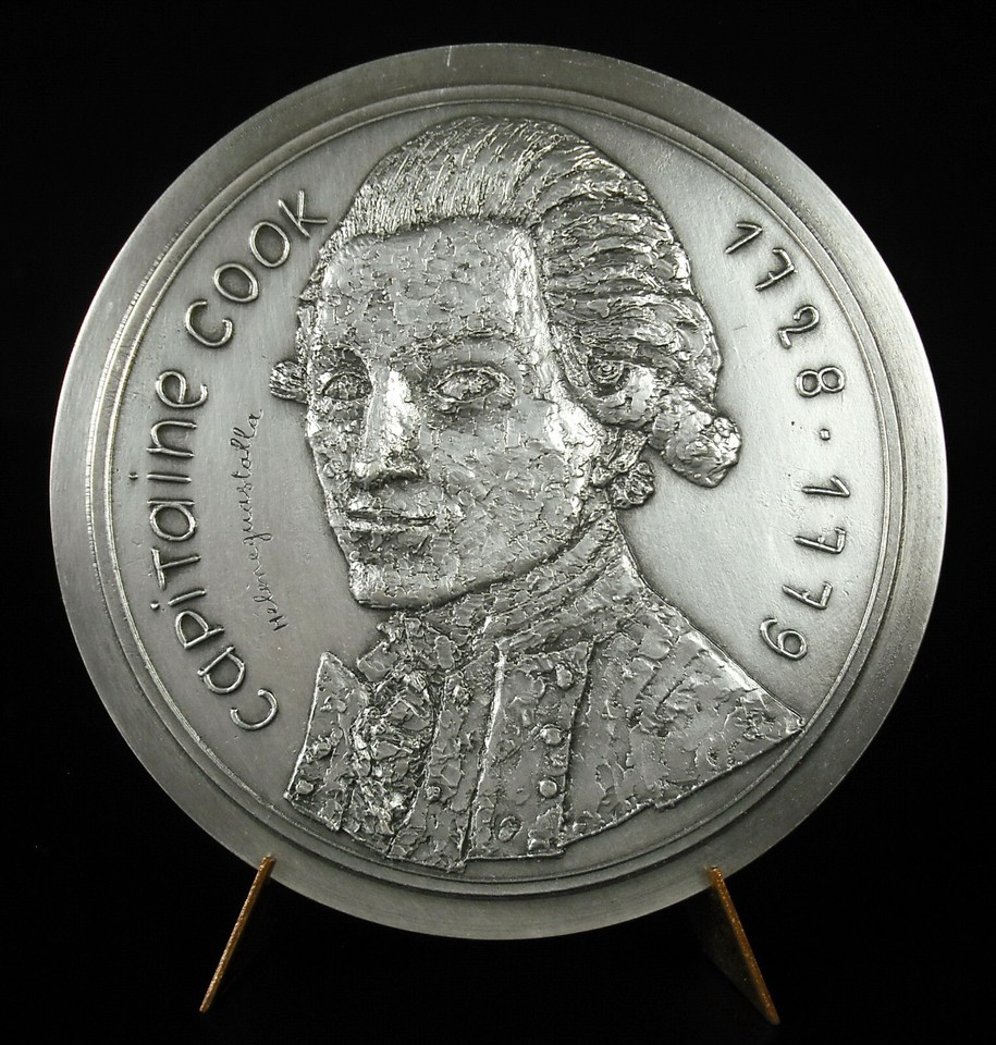 Medal Captain James Cook Explorer Cartographer Water Duty in Antarctica ...