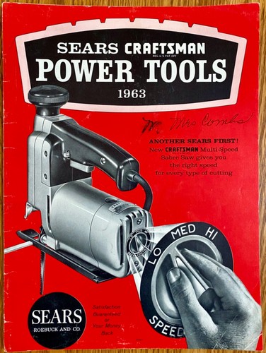 Vintage Sears Craftsman 1963 Power Tools Catalog, 59 pages | eBay