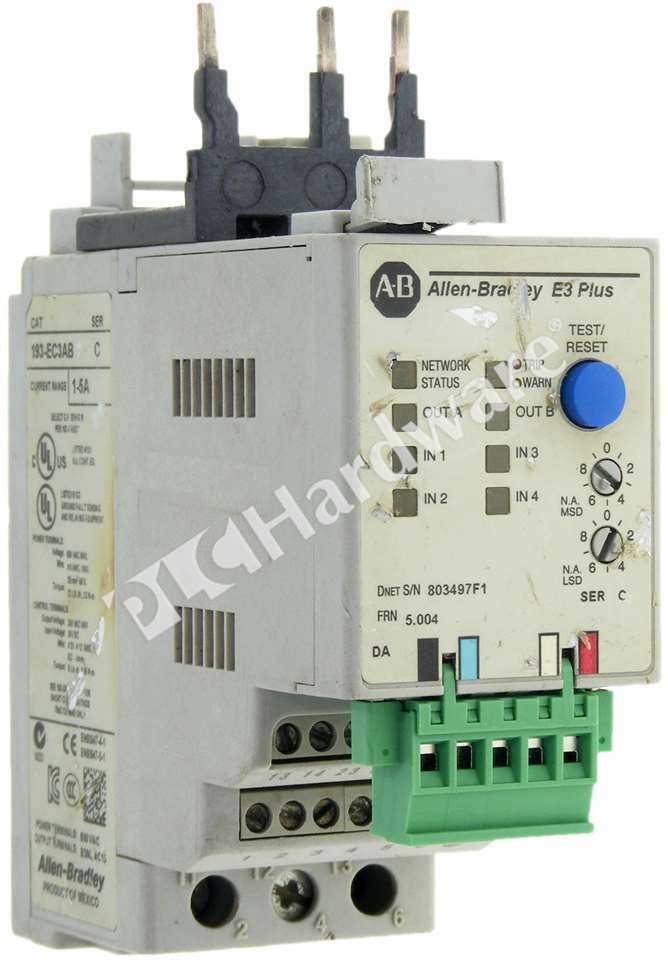 Allen Bradley 193-EC3AB /C E3 Plus Electronic Motor Protection Relay 1 ...