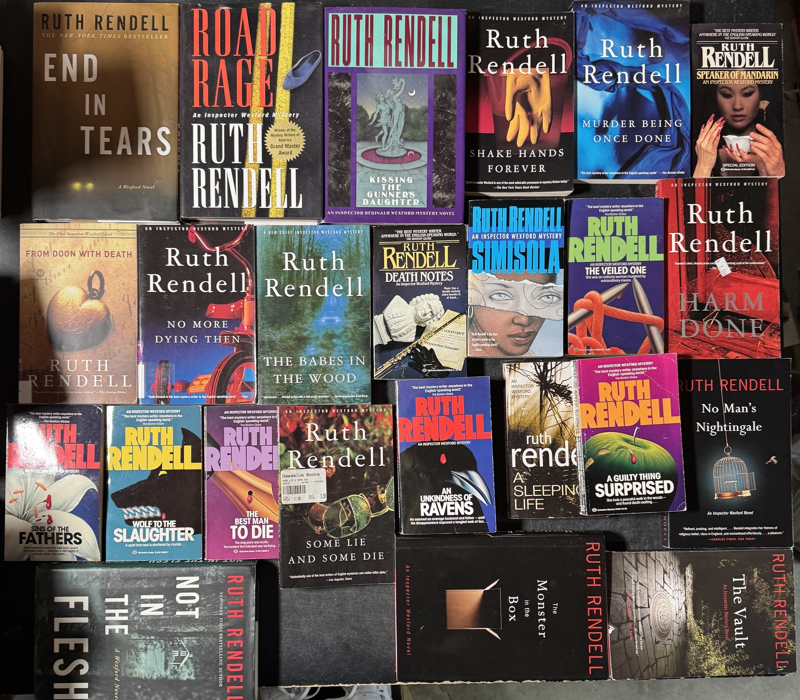 Complete Series Set CHIEF INSPECTOR WEXFORD 1-24 Ruth Rendell Mystery ...