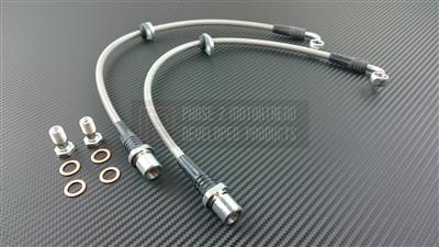 P2M STEEL BRAIDED REAR BRAKE LINES FOR SUBARU BRZ SCION FRS FR-S GT86 ...