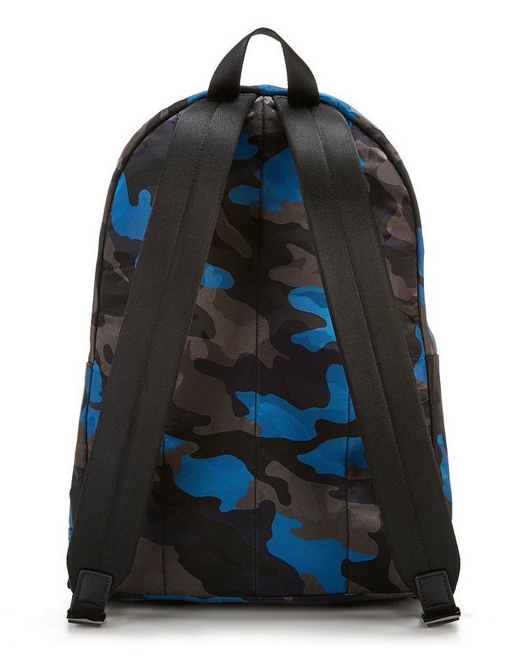 Michael Kors Kent Mens Large Backpack Blue Midnight Camouflage Black ...