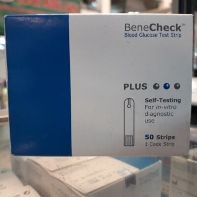 BENECHECK GLUCOSE Blood Test Strips - 1 Box @50pcs (EXP 11/2027) | eBay UK
