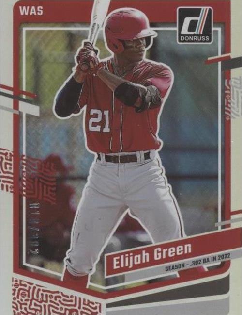 2023 Panini Donruss - Elijah Green #150 Season Stat Line /302 (RC) for ...