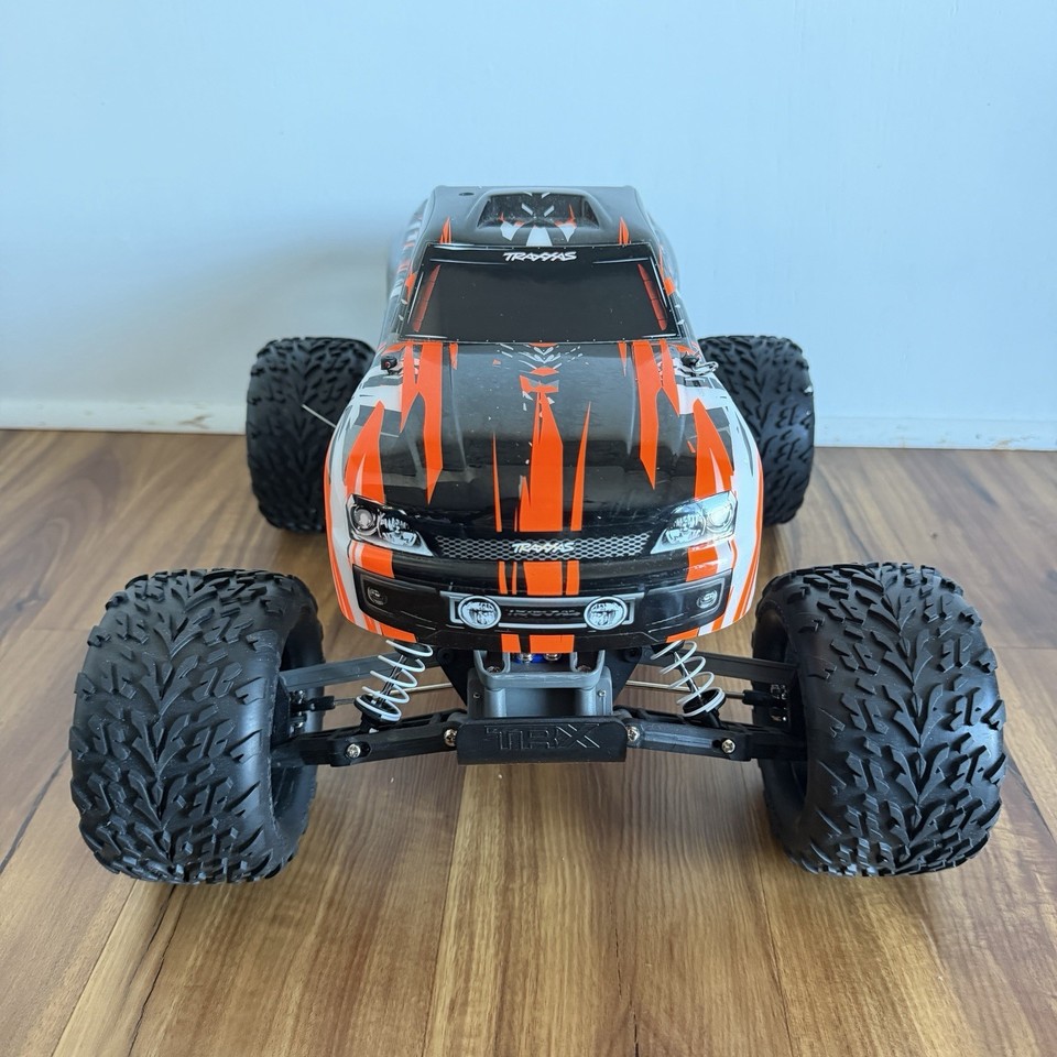 Traxxas Stampede 2WD RC Truck 1/10 Titan 12T 550 Motor - Orange - READ ...