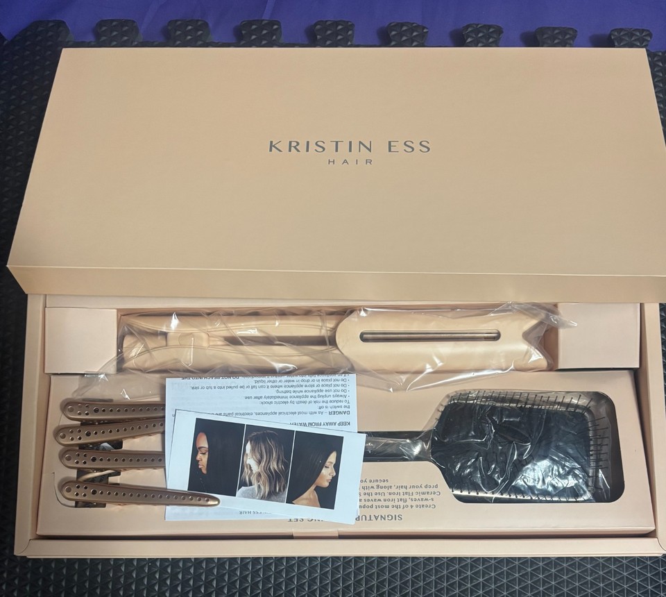Kristin Ess Hair Signature 3-in-1 Ceramic Flat Iron Styling Set | eBay