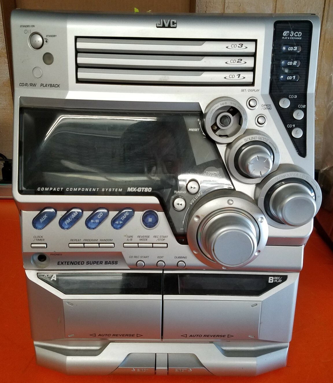 ⭐️⭐️⭐️⭐️⭐️ **AS IS FOR PARTS** JVC MX-GT80 Stereo Receiver Unit CA ...