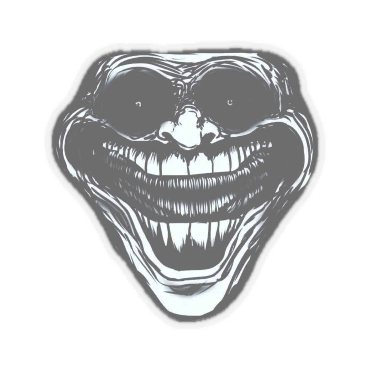 Creep Troll Face Social Media Viral Trend Dark Meme Kiss-Cut Vinyl ...
