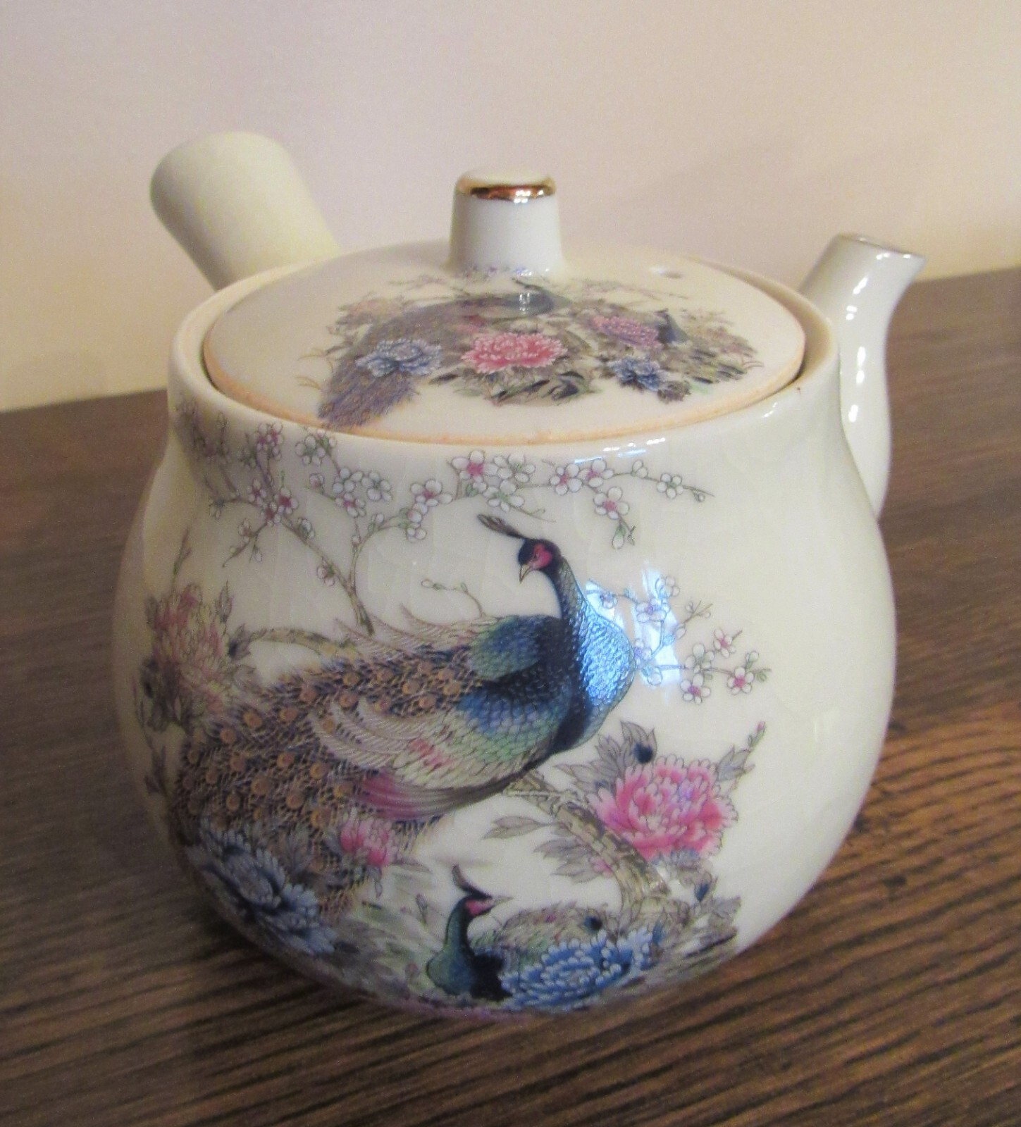 Vintage 14 Piece Porcelain Peacock HEISEI Saki Tea Set * Japan | eBay