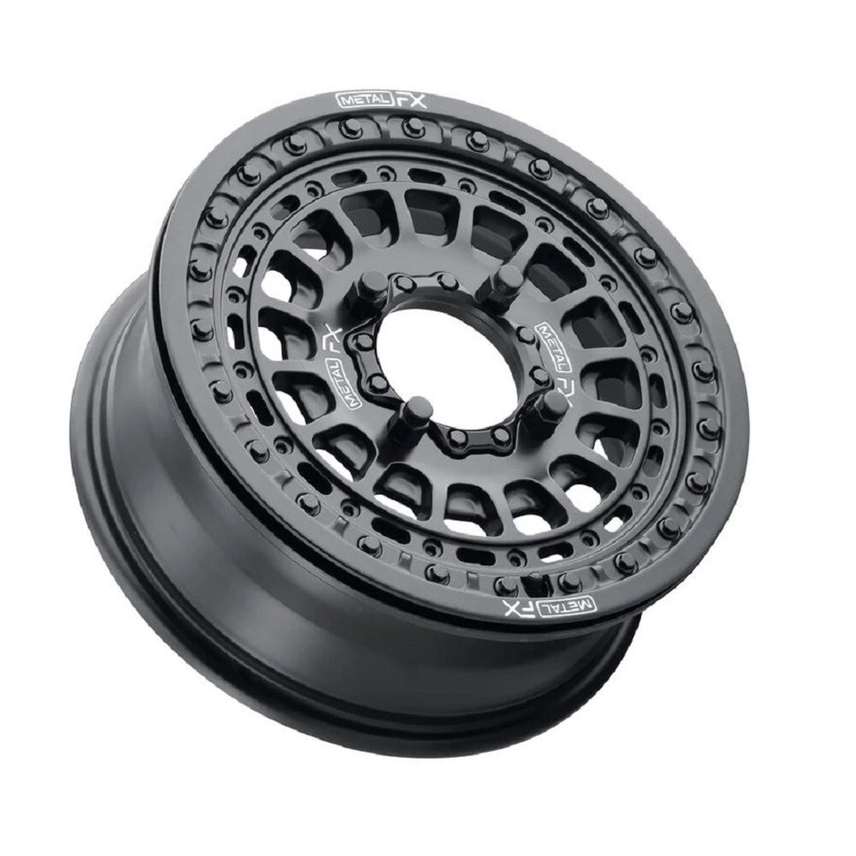 Metal FX Hitman Beadlock 15x6 ATV/UTV Wheel - Satin Black 4/137 +38mm ...