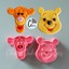 Pooh & Tigger cookie cutters with stamp 4 pcs. set | eBay